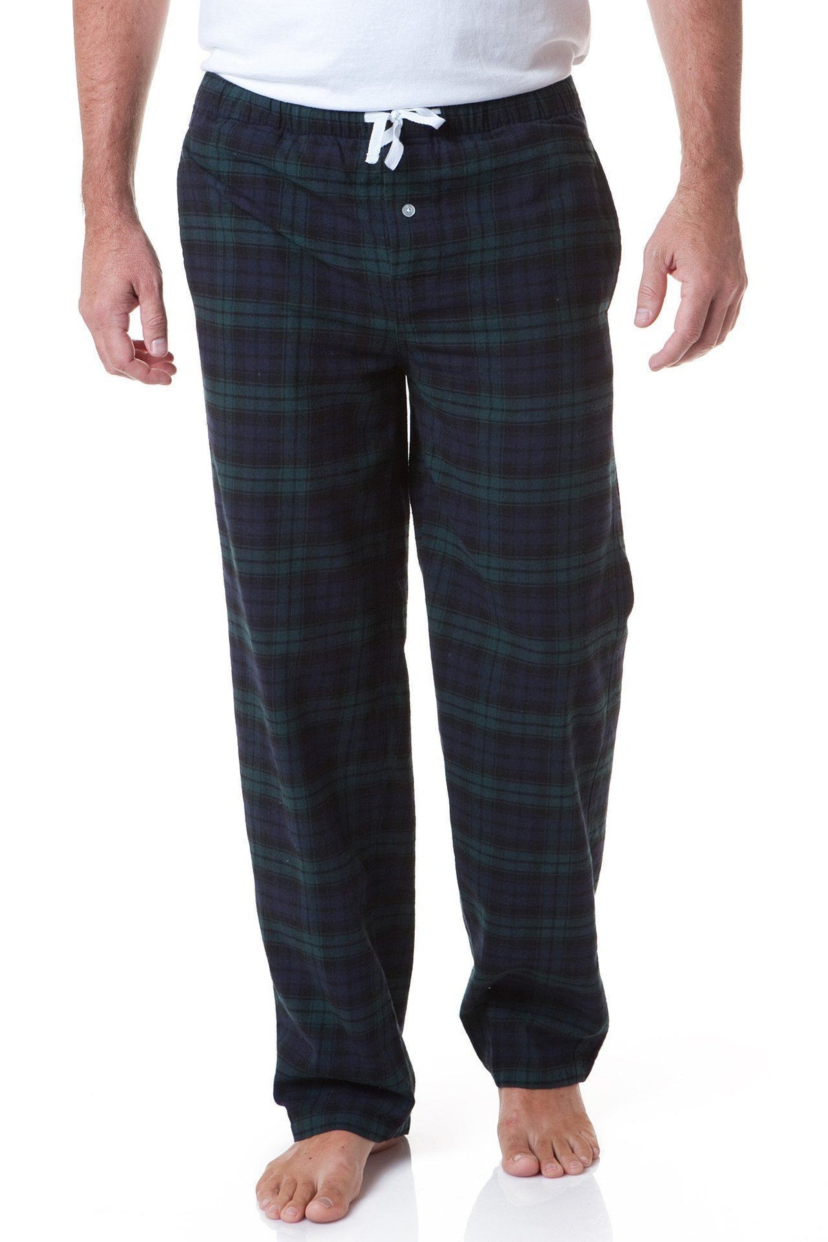 Mens Holiday Sleeper Pant Flannel Blackwatch Plaid – Castaway Nantucket ...